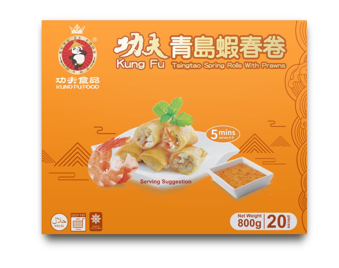 KUNG FU Tsingtao Spring Rolls with Prawns – Kung Fu Food