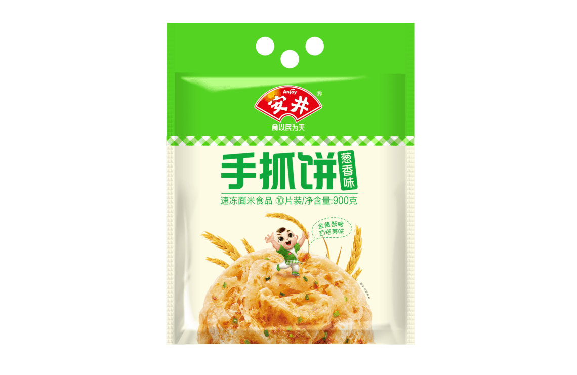 ANJOY Hand-Grasp Pancake (Green Onion Flavour) – Kung Fu Food